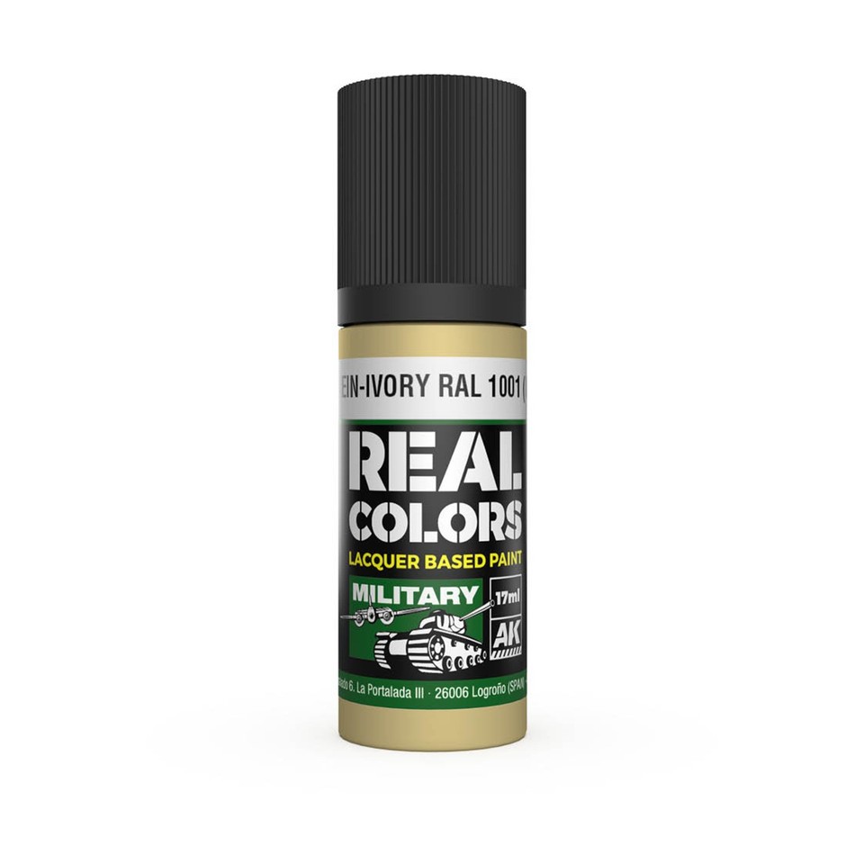 Paint - Real Color, Dropper Bottles AK-In Elfenbein-Ivory RAL 1001 ...