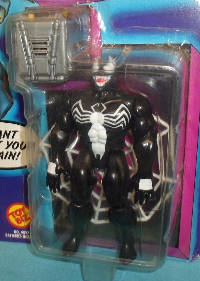 Marvel Super Heroes Electronic Venom Talking Talks Figure LOOSE OPEN ...