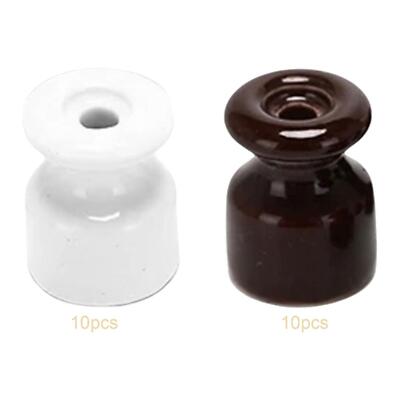 10 Pieces Porcelain Insulators Small Retro Ceramic Insulators ...