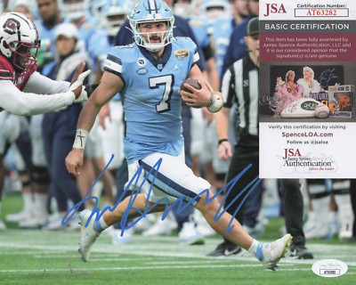 Sam Howell Signed 8x10 Photo JSA COA #AT63282 UNC North Carolina ...