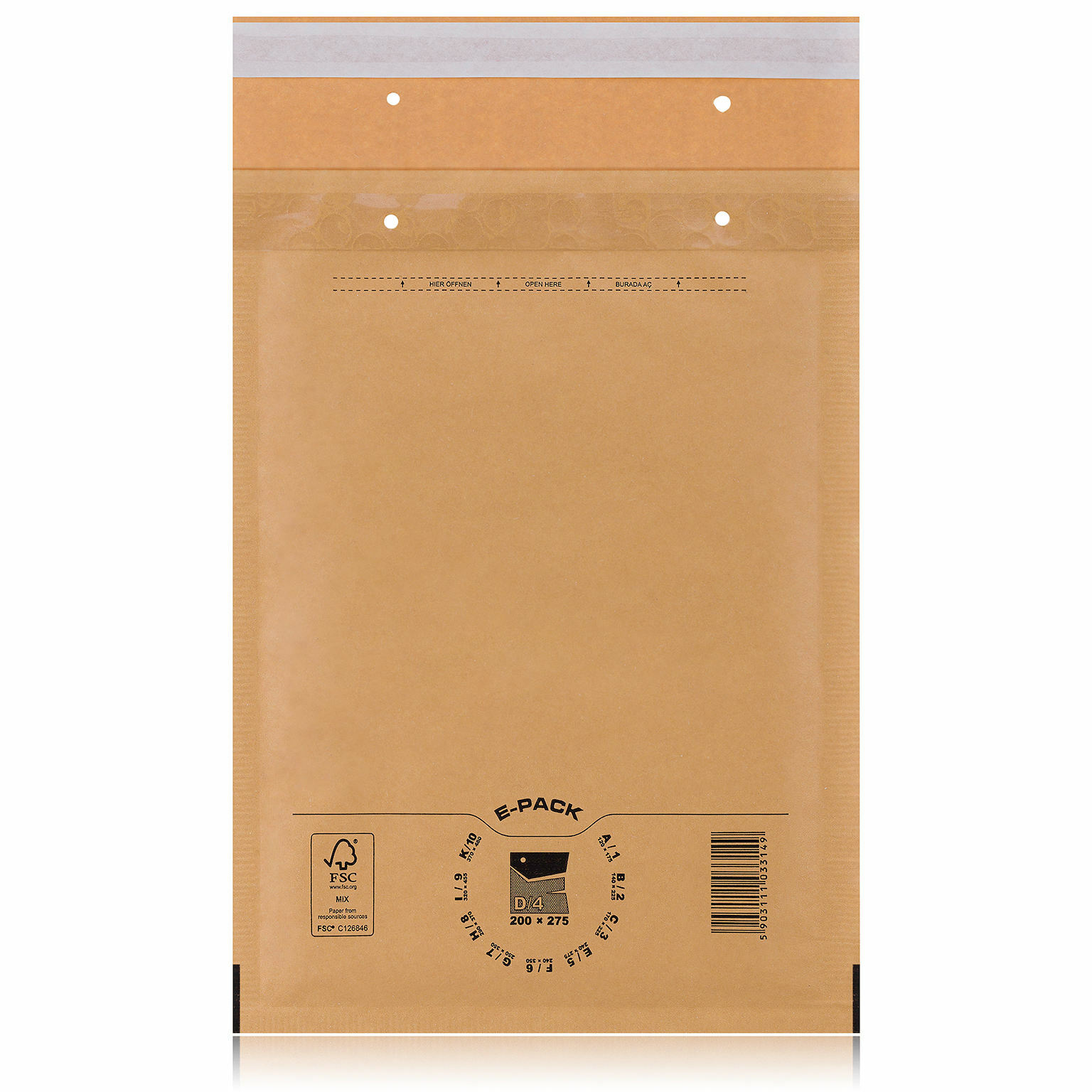 Luftpolstertaschen Versandtaschen A1 B2 C3 D4 E5 F6 G7 H8 J9 I9 K10 ...