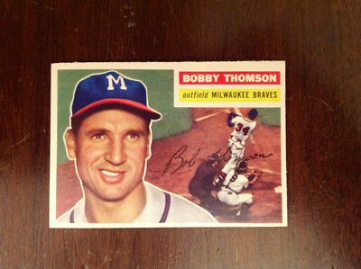 1956 Topps #257 Bobby Thomson (NRMT+) | eBay