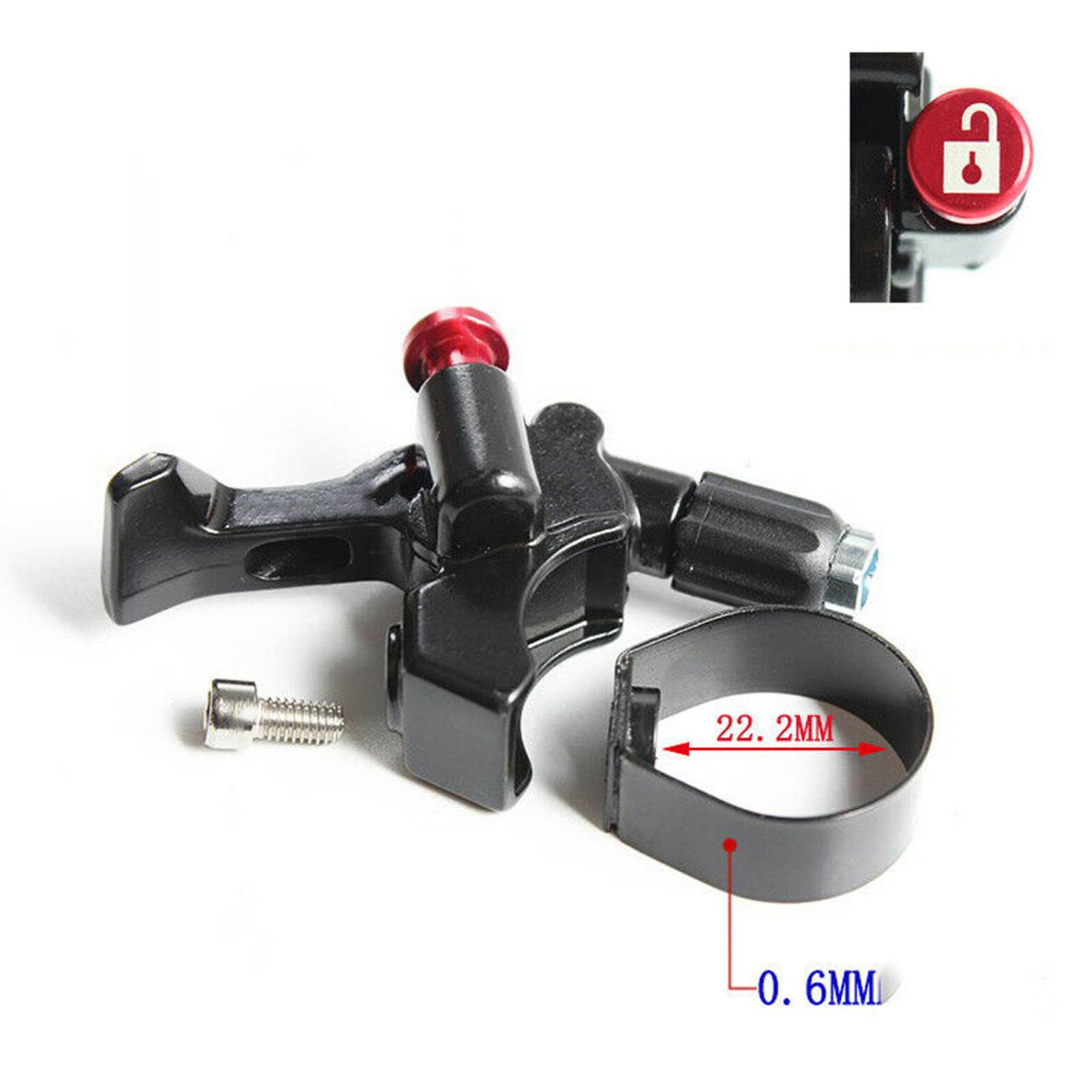 1Pc Red Remote Lockout Lever/Kit Compatible W/ Rockshox Fox Manitou ...