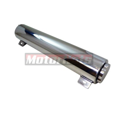 2"x15" Polish Aluminum Radiator Overflow Tank Hot Street Rod Twist Cap ...