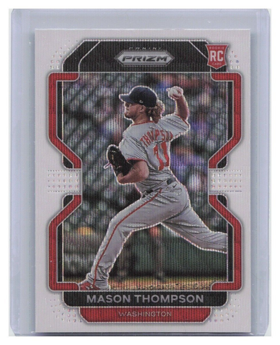 Mason Thompson 2022 Prizm Baseball - RC #28 White Wave - Washington ...