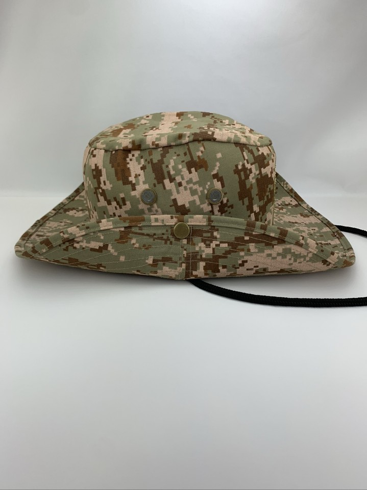 USMC Marine Corps Bucket Hat Hunter L/XL Digital Camo Outback Fishing ...
