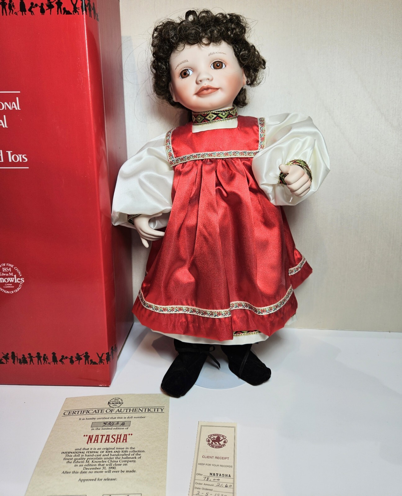 Knowles Kathy Barry Hippensteel Doll 16" International Festival Toys ...