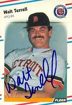 Walt Terrell autographed Baseball Card (Detroit Tigers) 1988 Fleer #72 ...