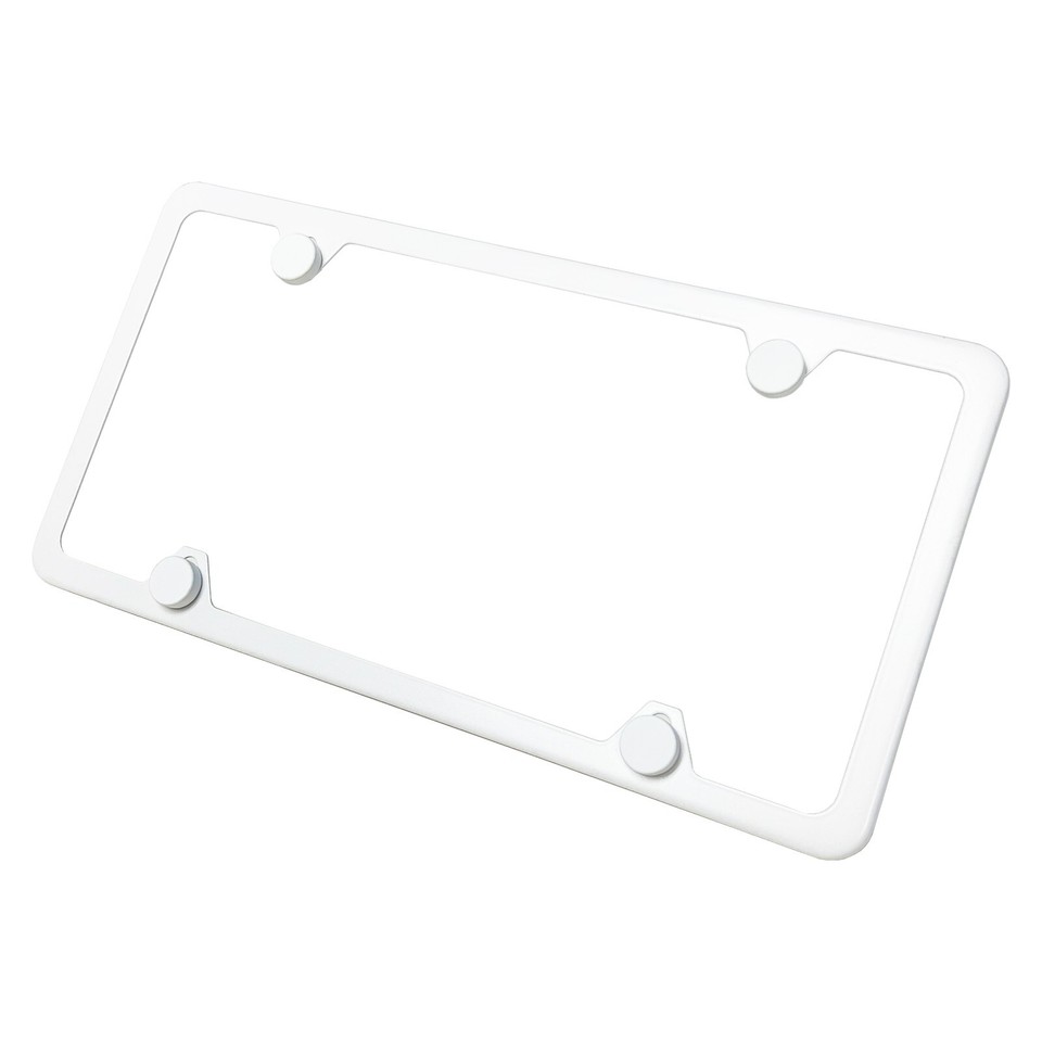 Car Truck License plate frame Stainless Steel with Metal screw caps 4 ...