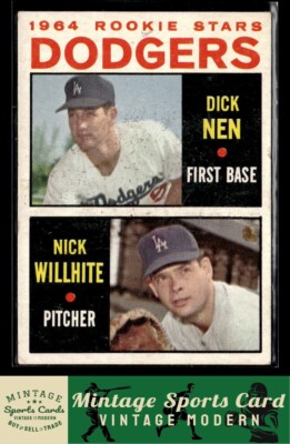 1964 Topps - 1964 Dodgers Rookie Stars - Dick Nen / Nick Willhite RS ...