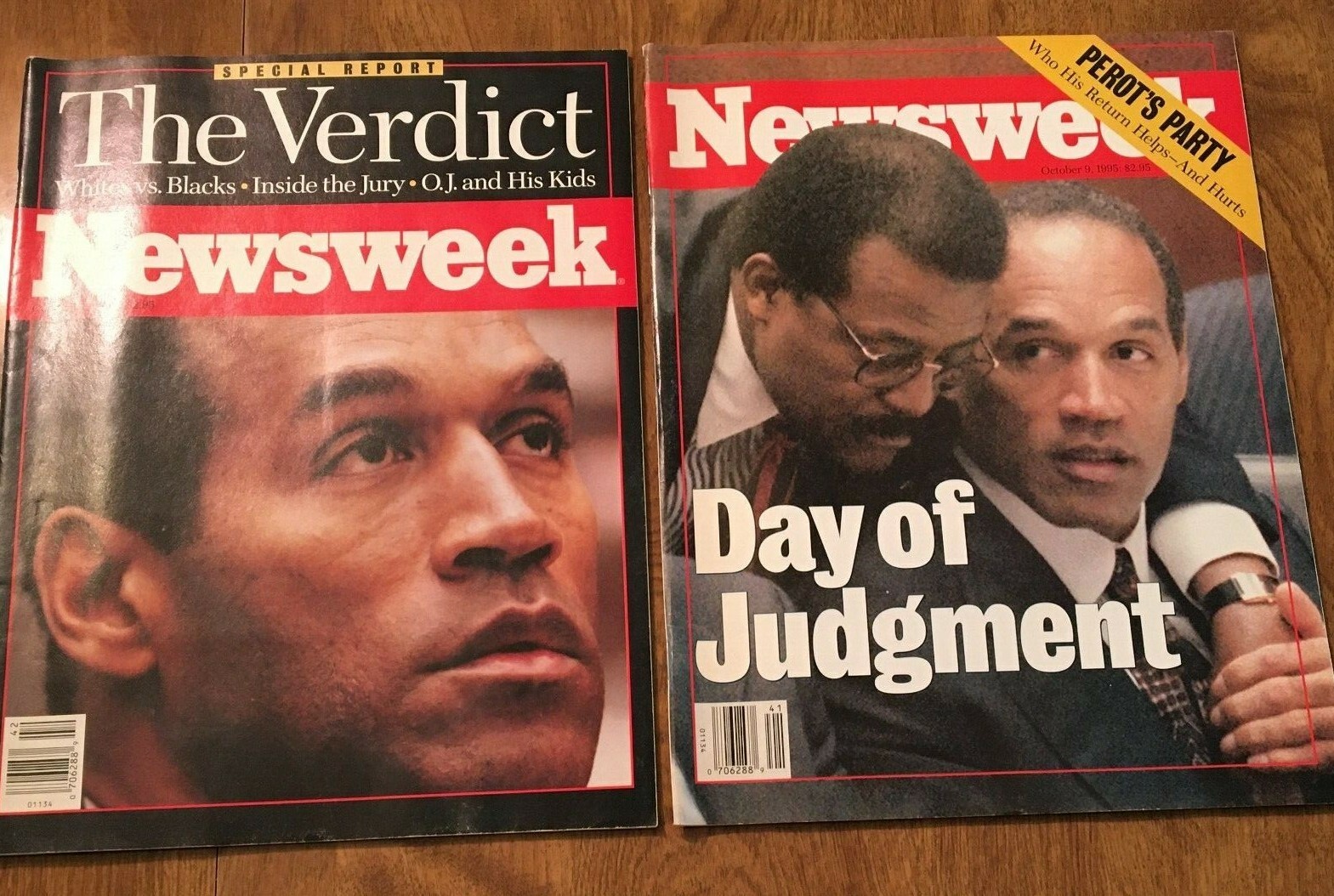 OJ Simpson Newsweek Magazines -October 9th and 16th 1995 - 2 MAGAZINES ...