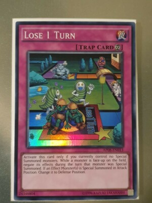 Yugioh Card - Lose 1 Turn *Super Rare* AP08-EN013 (NM/M) | eBay