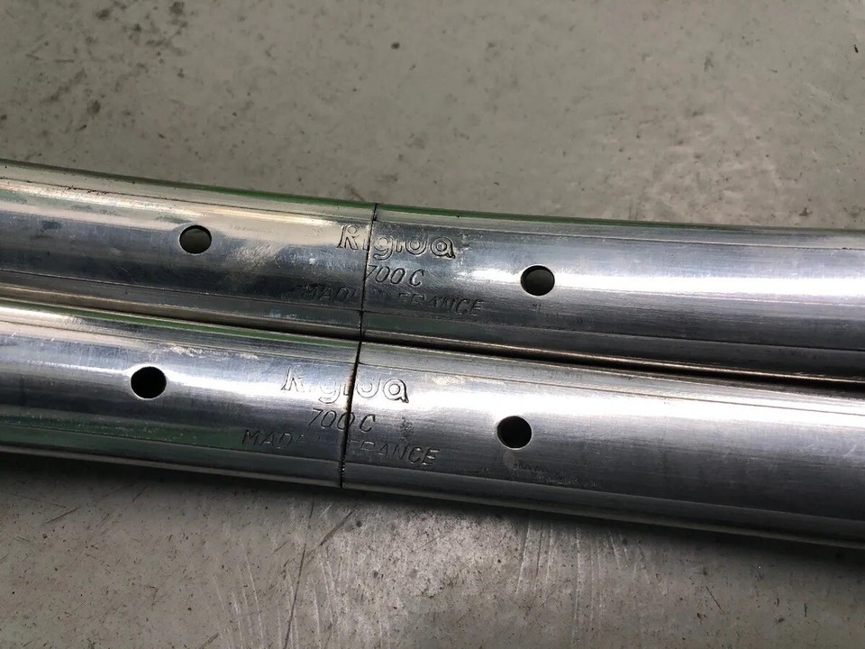 2 Vintage RIGIDA Aluminum Alloy Road Bike Rims 700c 36H NOS Clinchers ...