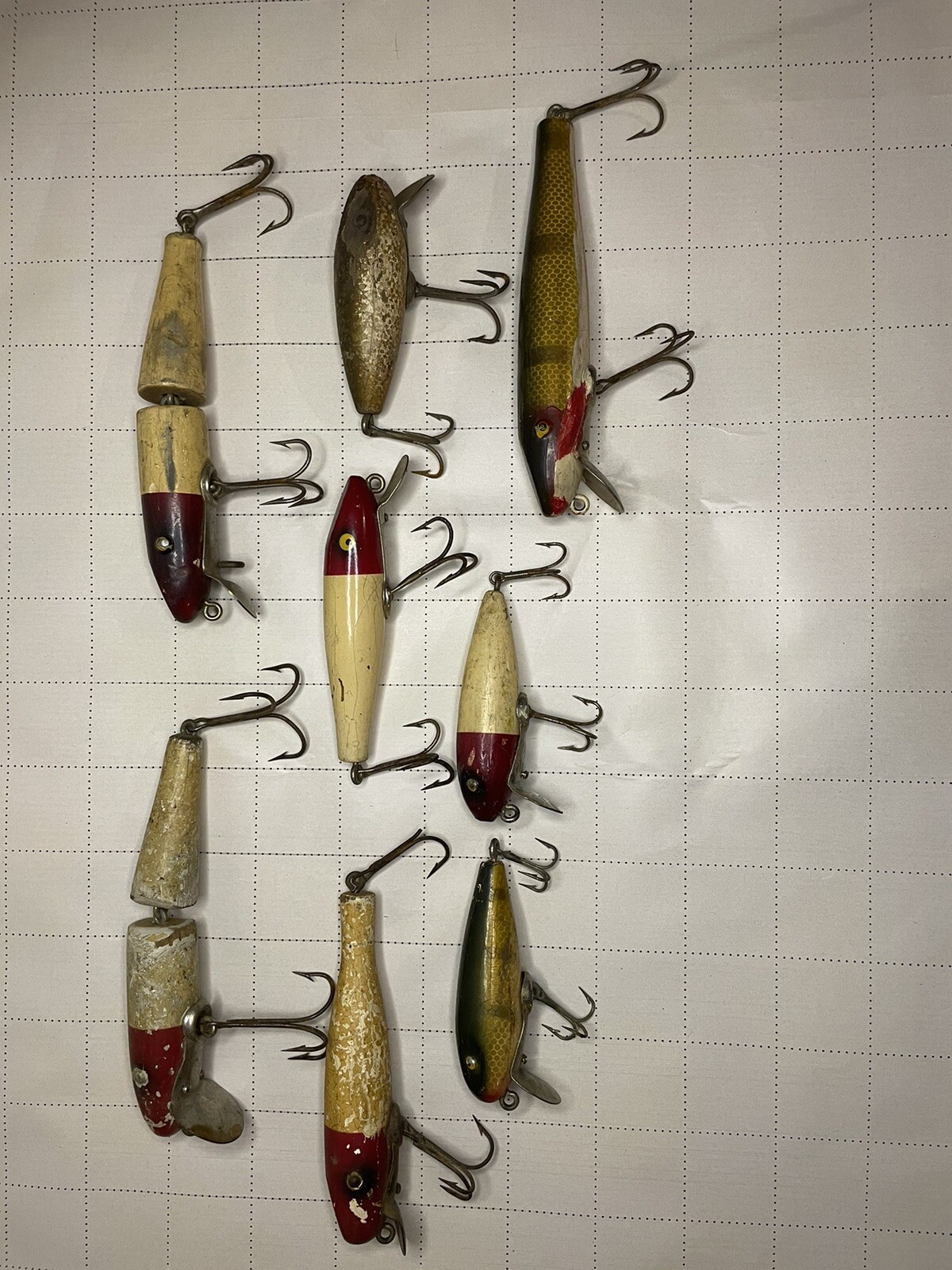 Vintage Paw Paw Lure Lot Of 8 River Lures Unknowns Old Baits | eBay
