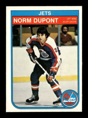 1982-83 O-Pee-Chee #378 Norm Dupont Winnipeg Jets EX-MT+ Hockey Card ...