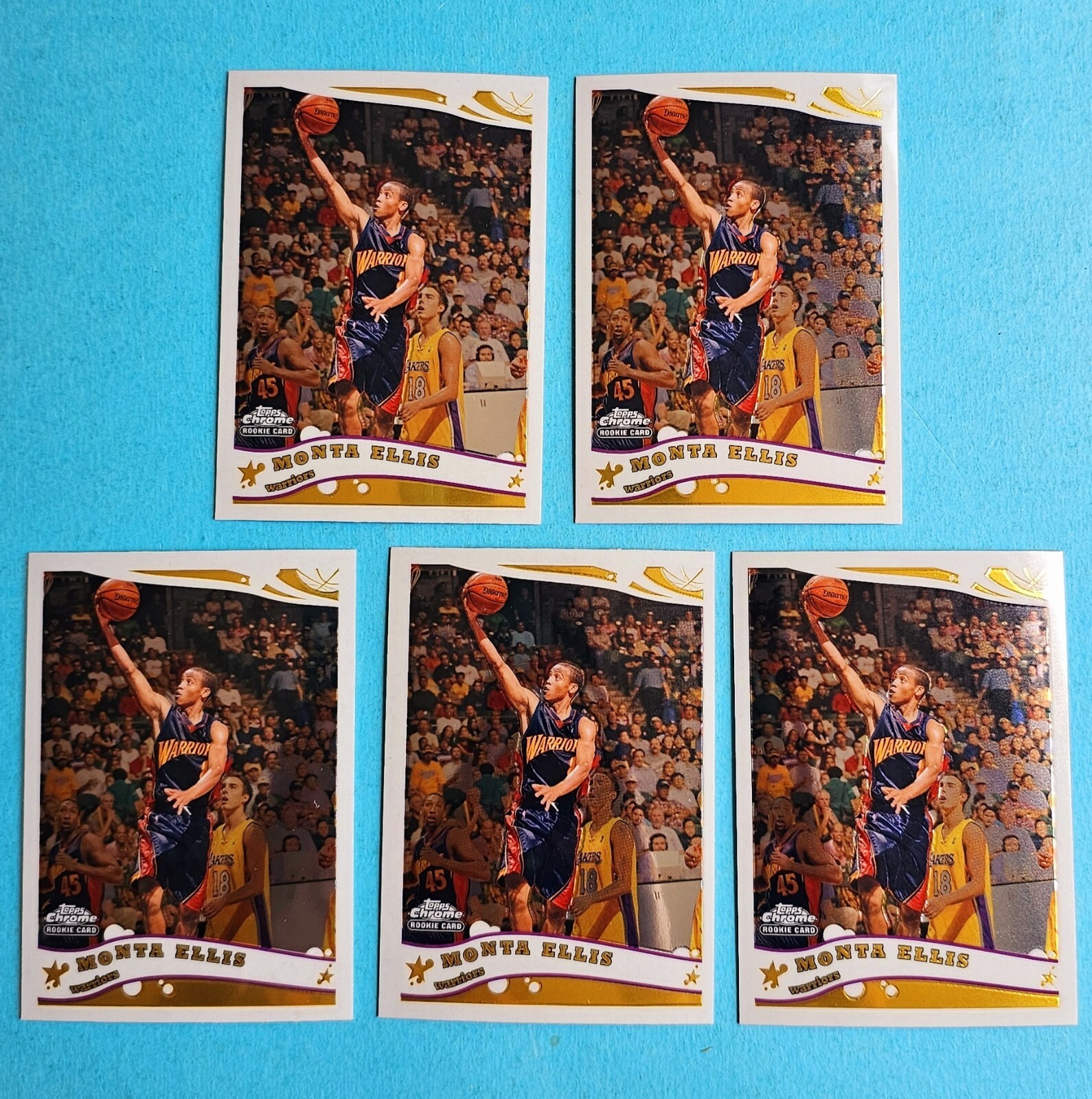 2005-06 Topps Chrome Set Break Rookie SP Monta Ellis WARRIORS RC Lot of ...