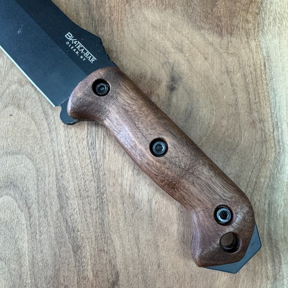 Walnut Scales for Ka-Bar Becker bk-2 bk-7 bk-9 etc / custom scales ...
