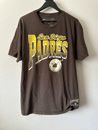 Mitchell And Ness San Diego Padres Cooperstown T Shirt Brown Xxl Mlb Ebay 9892