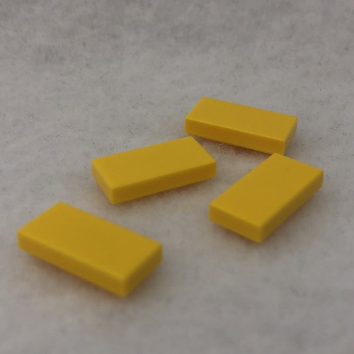 LEGO 3069 Yellow Tile 1 x 2 (x4) | eBay