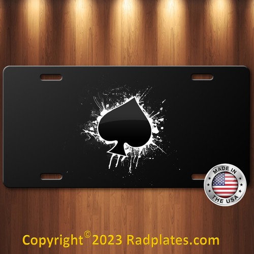 Ace of Spades Aluminum Vanity License Plate Tag New Quality | eBay