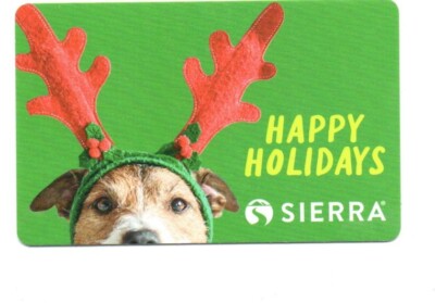 Sierra Cute Dog With Reindeer Antlers Gift Card No $ Value Collectible ...