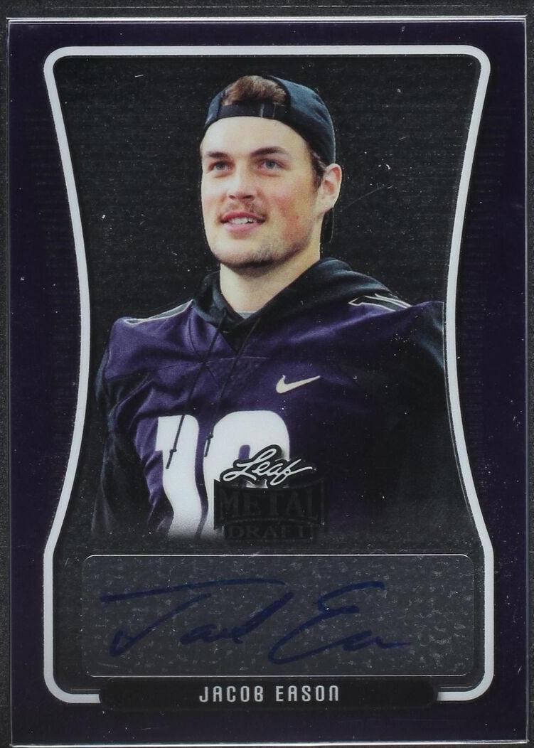2020 Leaf Metal Draft - Portrait Autographs Jacob Eason #BAP-JE1 Pre ...
