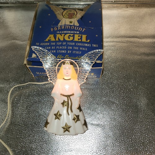 Vintage Christmas Illuminated Angel #63 Paramount Raylite 1940's Tested ...