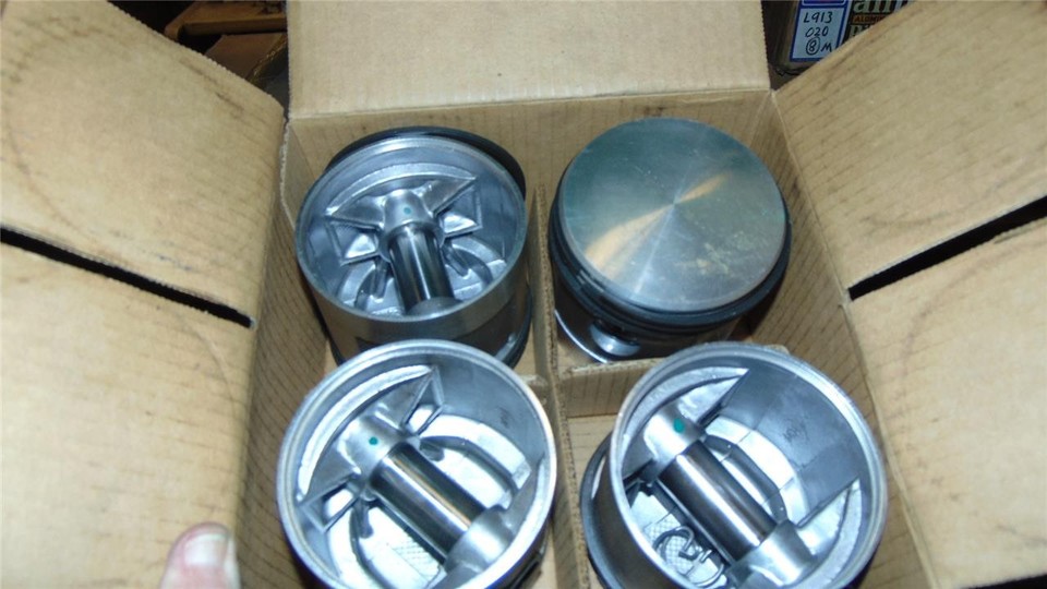 FORD model A, AA, B, BB 1928-1932 NOS Ohio Piston Set +60 Made in USA ...
