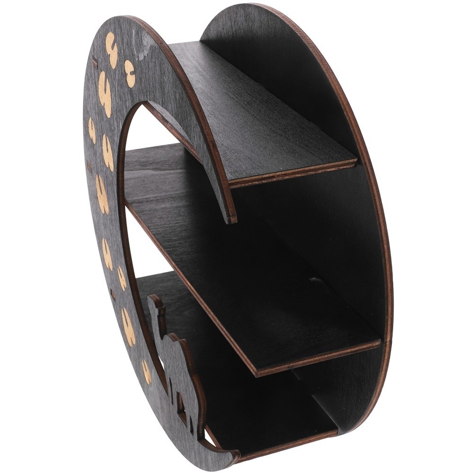 Wall Crystal Rack Decorative Display Stand Moon Shelf for Crystals ...