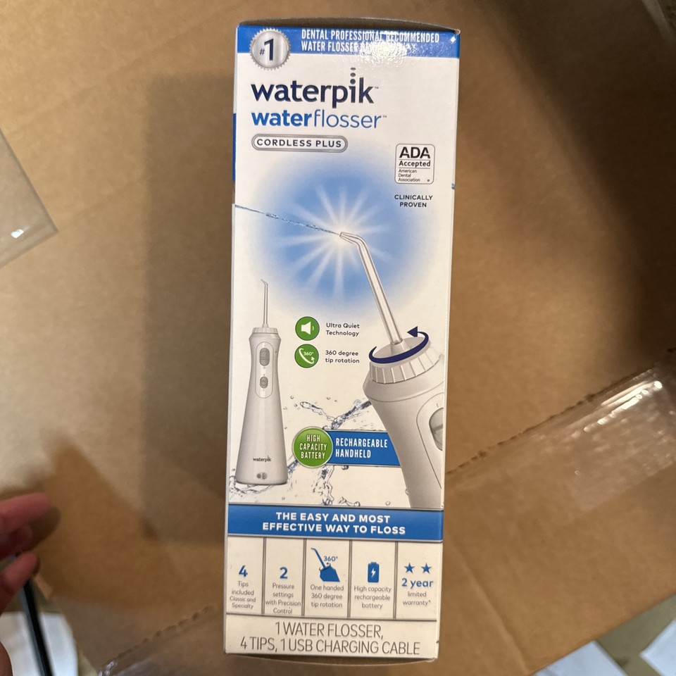 Waterpik Cordless Plus Water Flosser Rechargeable Portable WP-450W New ...