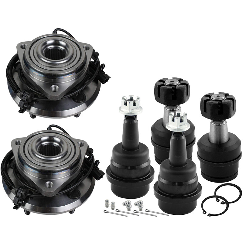 Front Wheel Bearing Hub and Upper Lower Ball Joints for Jeep Wrangler ...