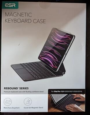 ESR iPad Keyboard Case for iPad Pro 12.9 inch (3rd, 4th, 5th, 6th ...