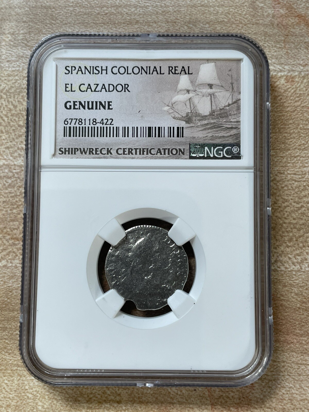 spanish colonial real El Cazador Shipwreck Coin | eBay