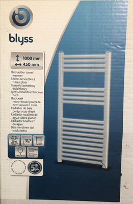 Blyss 1000x450mm Flat Ladder Towel Warmer | eBay UK