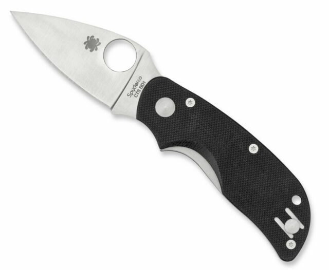 Spyderco Cat G-10 Folding Knife Black for sale online | eBay