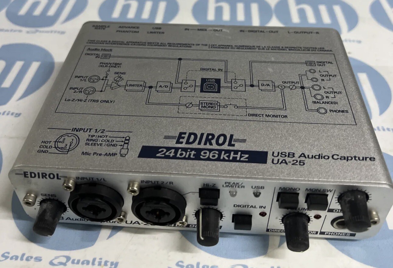 Edirol 24bit 96khz roland USB audio capture interface UA-25 Until Only ...