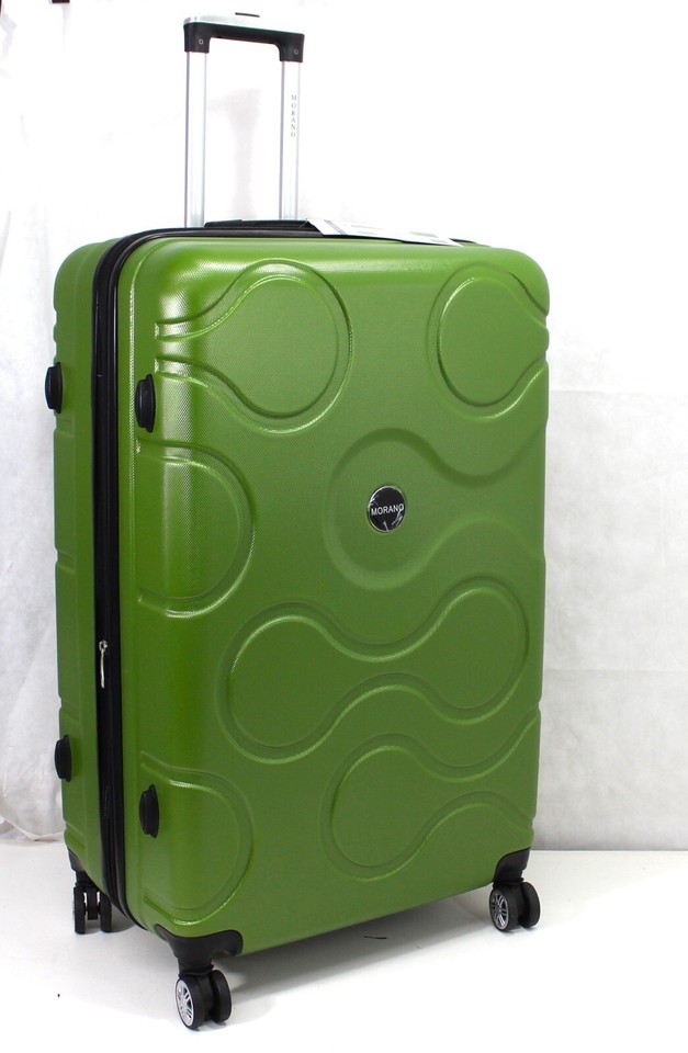 26" EXPANDABLE ABS Hard Shell Large Suitcase Spinner 4 Wheels Luggage ...