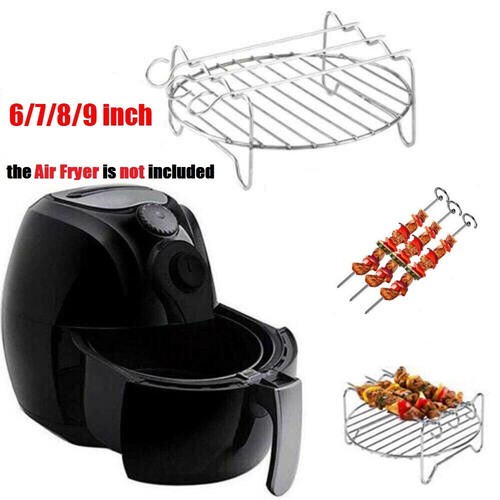 6/7/8/9 inch Air Fryer Holder Accessories Baking Tray Air Fryer Rack ...