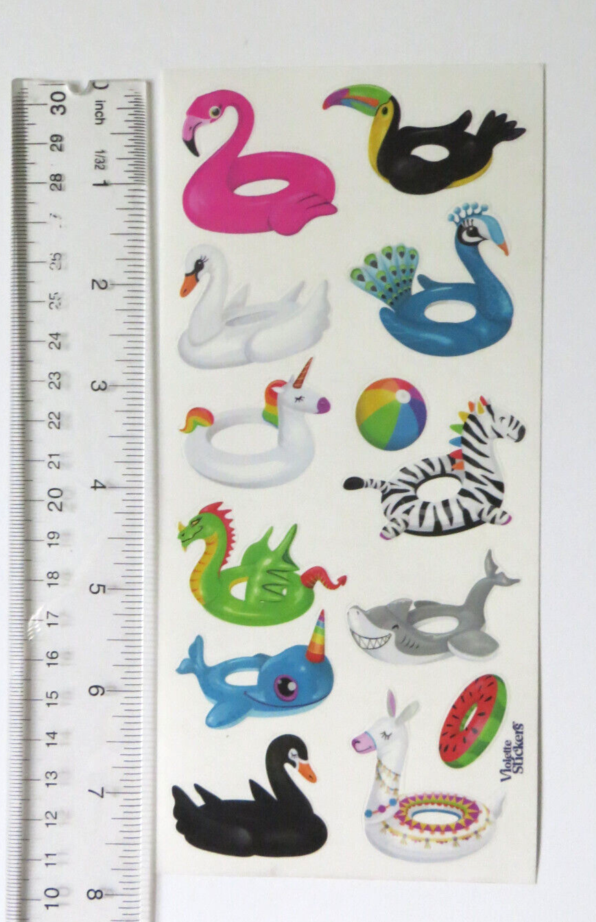 Violette Collection - ANIMAL FLOATIES - 1 Sheet NEW RELEASE Stickers # ...