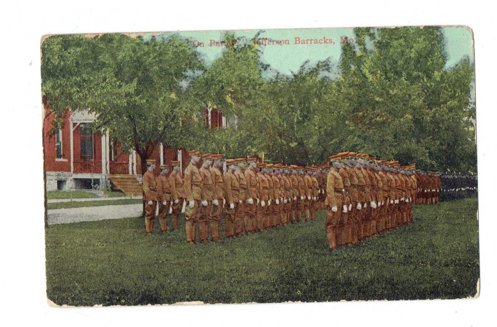 Postcard Vin (1)MO, Jefferson Barracks #1045 P 10/5/1916 (327) | eBay