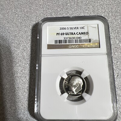 2006 S Silver 10C Roosevelt Dime PF69 Ultra Cameo NGC Classic Brown ...