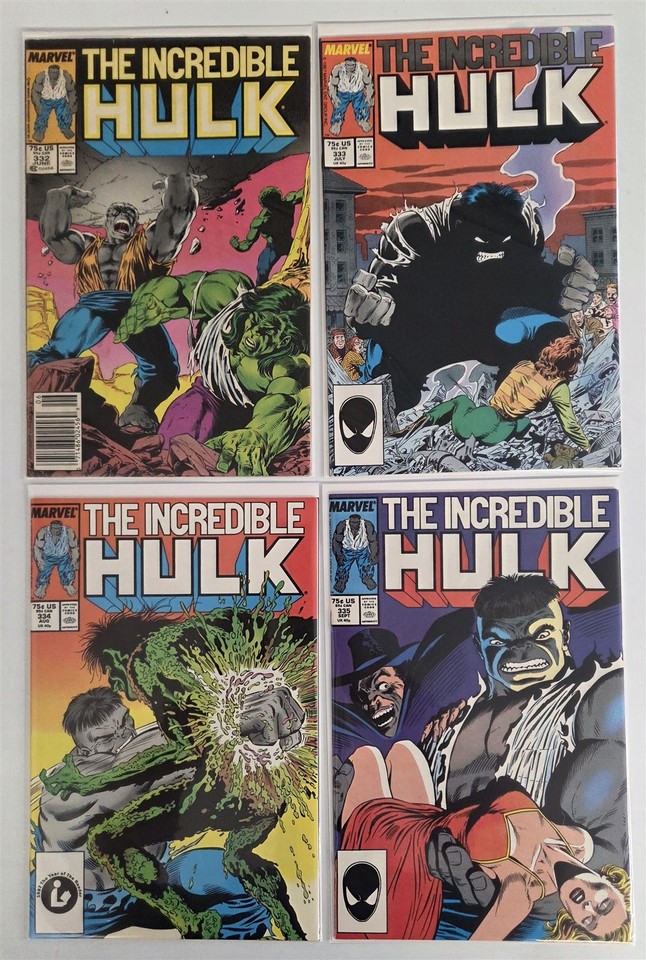 INCREDIBLE HULK #330-346 FULL RUN LOT 340 Wolverine Cover HI GRADE Avg ...