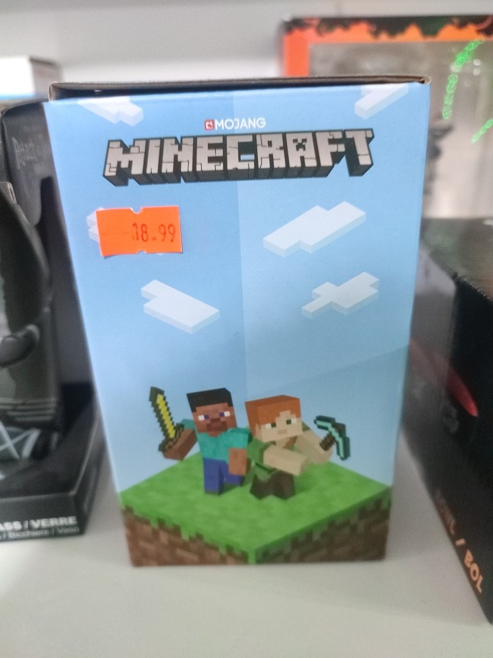 Minecraft Pixel Creeper Glass Bicchiere PALADONE PRODUCTS🇮🇹 Gioco Game ...