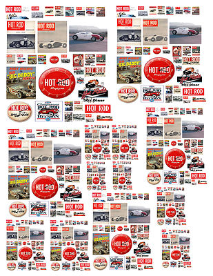 1:24 1:32 1:43 1:64 50S MAGAZINE COVERS HOT ROD DECALS FOR DIECAST ...