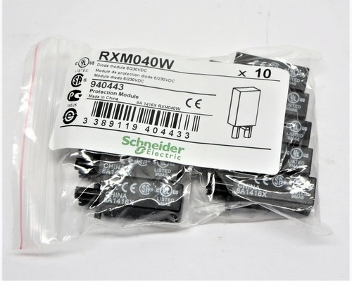 SCHNEIDER ELECTRIC RXM040W Harmony, Protection module, with diodE - Lot ...