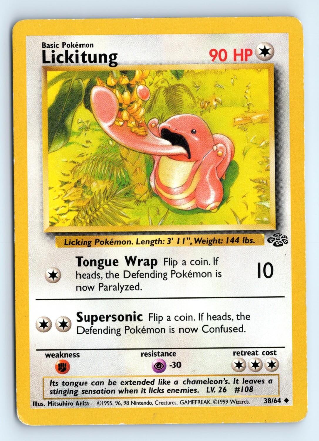 Pokemon Lickitung #38/64 Jungle tcg Uncommon LP | eBay