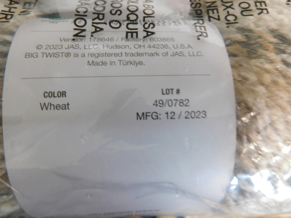 Big Twist Carousel Wheat lot of 3 Dye lot 490782 | eBay