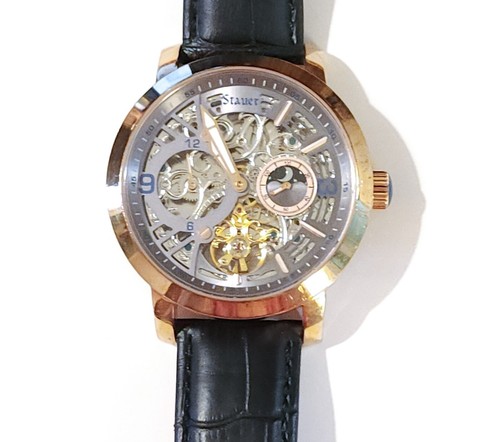 Stauer Automatic Chronograph Skeleton Watch, 37288 | eBay