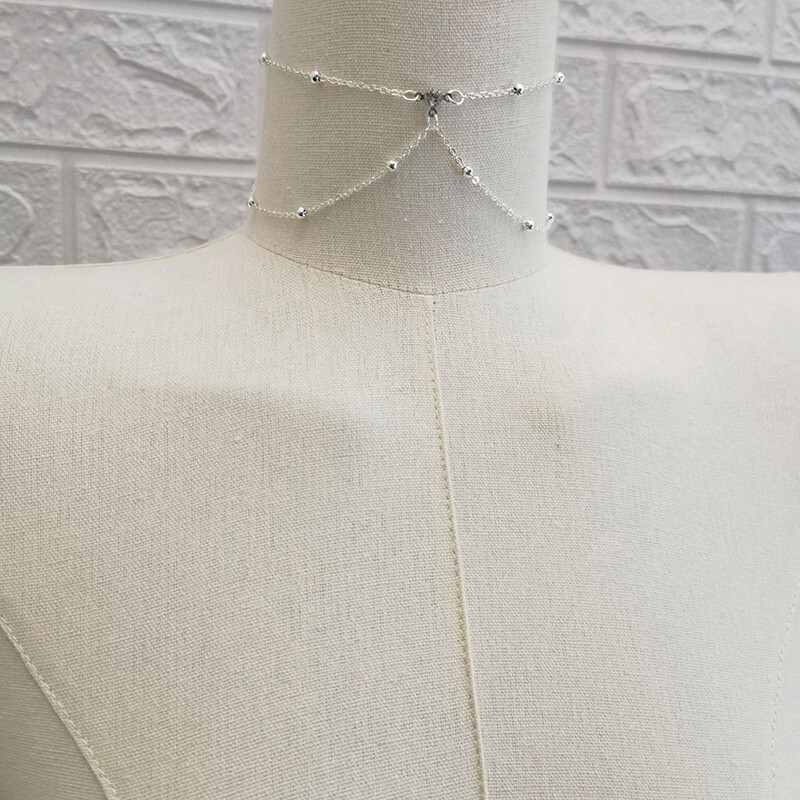 Metal Body Bust Chain Jewelry for Women Sexy Style Hollow Bikini Ladies ...