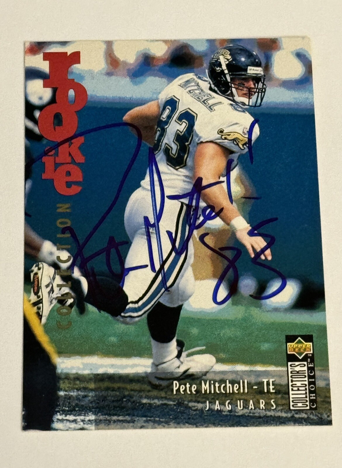 Pete Mitchell 1995 Upper Deck Collector’s Choice Signed Autograph Auto ...